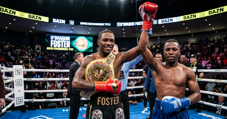 O'Shaquie Foster Defends Super Featherweight Title, Beats Raymond Ford ...