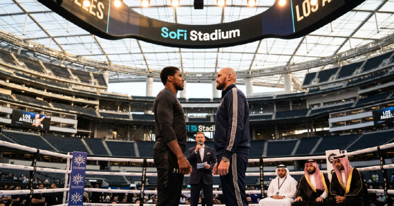 Saudi Officials Explore SoFi Stadium For Anthony Joshua, Tyson Fury ...